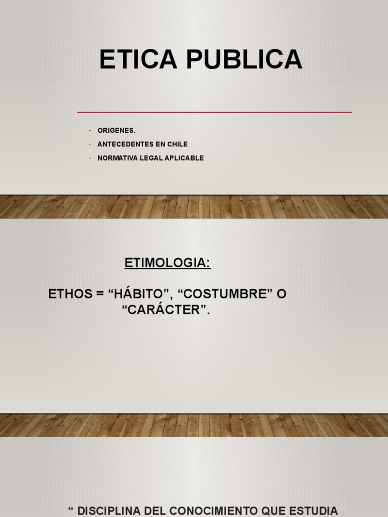 PRESENTACION ETICA PUBLICA - POWER POINTdocx | PDF | Administración ...