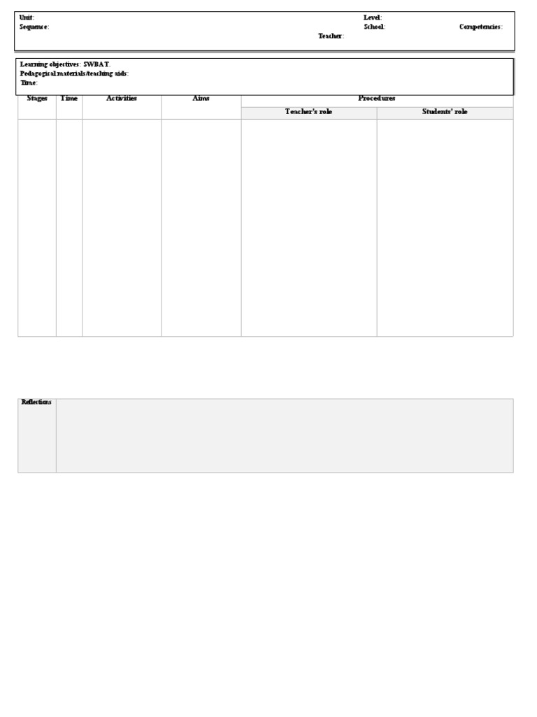 Lesson Plan Template | PDF