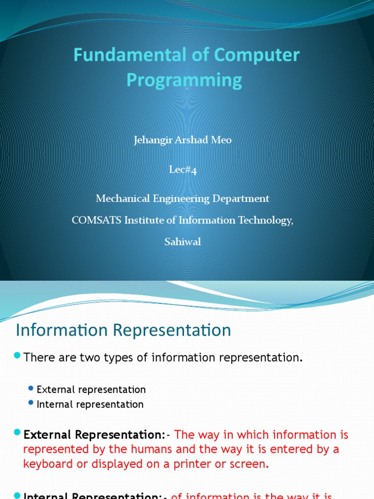 Fundamental of Computer Programming | PDF | Ascii | Ebcdic