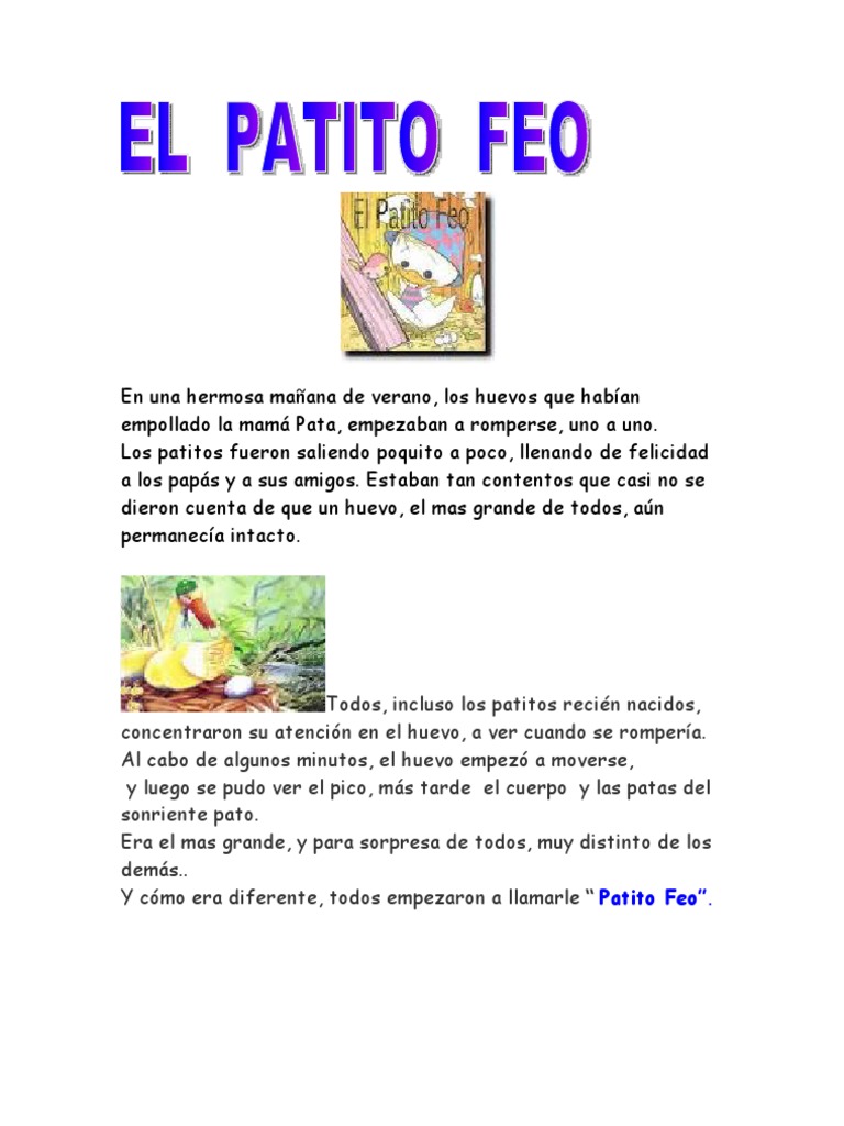 LECTURA -PATITO FEO