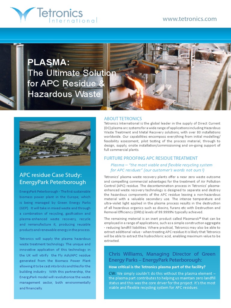 APCr - HazardousWasteCaseStudy Tetronics | PDF | Hazardous Waste ...