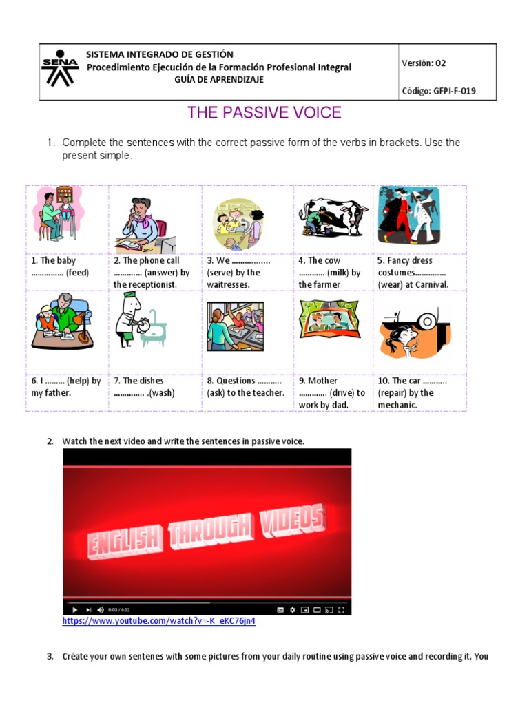 Passive Voice Guide: A Learning Tool for the Integral Professional ...