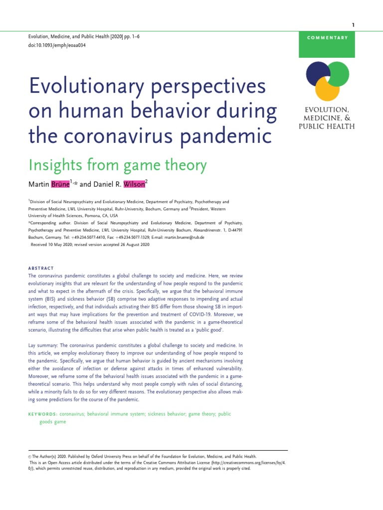 2020 SARS CoV Pandemic&evolution | PDF | Infection | Risk