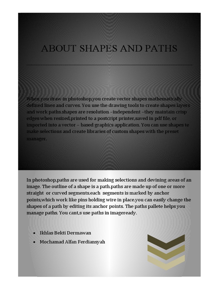 About Shapes and Paths | PDF
