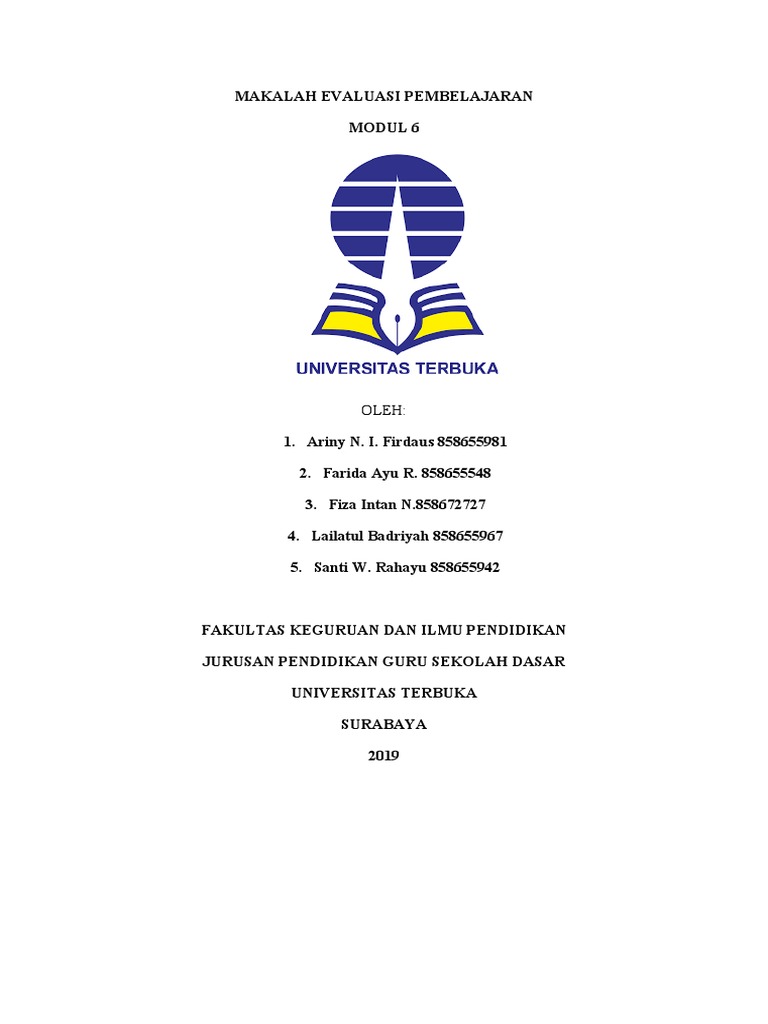 Makalah Evaluasi Pembelajaran | PDF