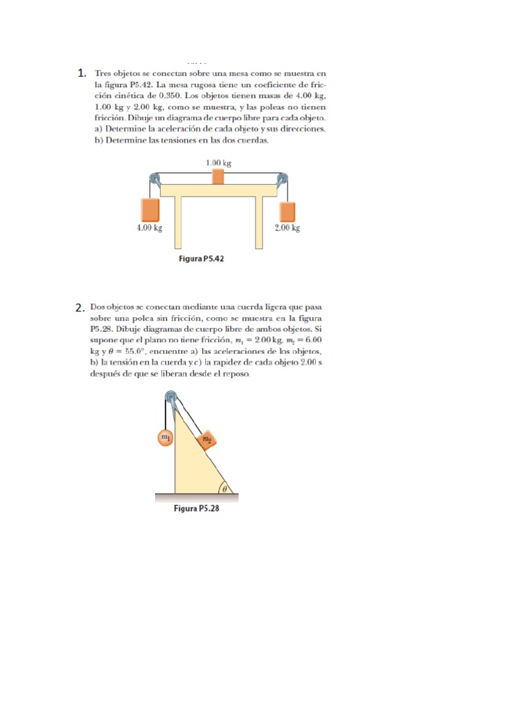 Ejercicios Leyes de Newton | PDF