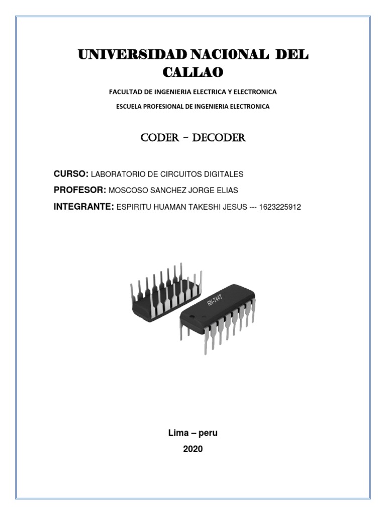 Uso de Codificadores y Decodificadores | PDF | Decimal codificado en ...