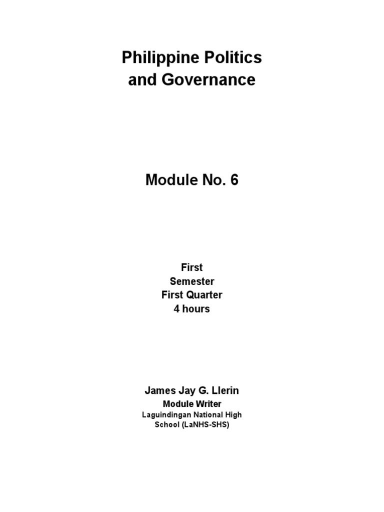 Final Edited Module - V3-PPG12 - Q1 - Mod6 - The-Executive-Branch | PDF ...