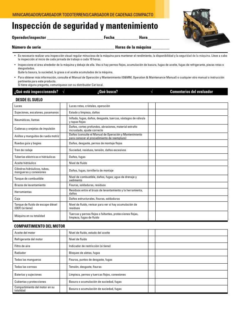 S&M Inspection Checklist - SP | PDF | Bienes manufacturados ...