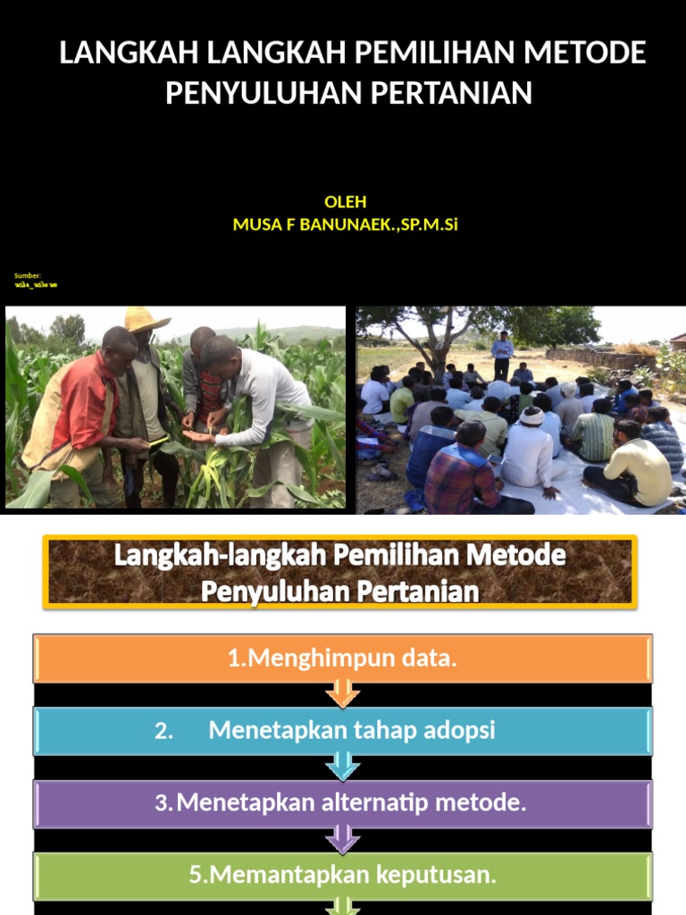 Bab Ii. Langkah Langkah Pemilihan Metode Penyuluhan Pertanian | PDF | Sains & Matematika