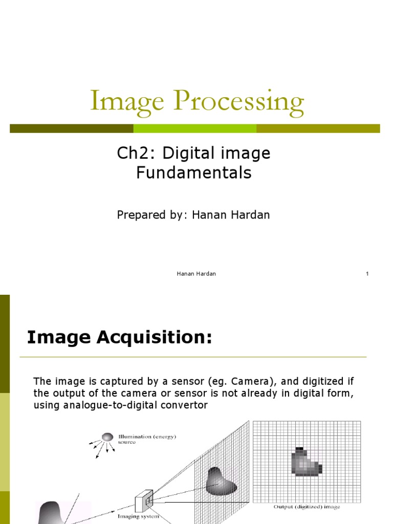 Image Processing: Ch2: Digital Image Fundamentals | PDF | Image ...
