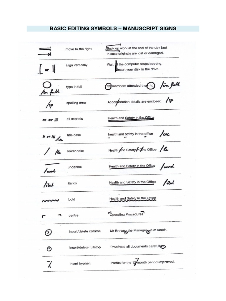 Manuscript Signs PDF | PDF