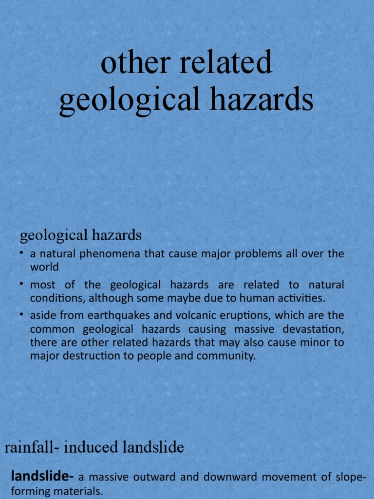 Understanding Geological Hazards: Landslides & Sinkholes | PDF ...
