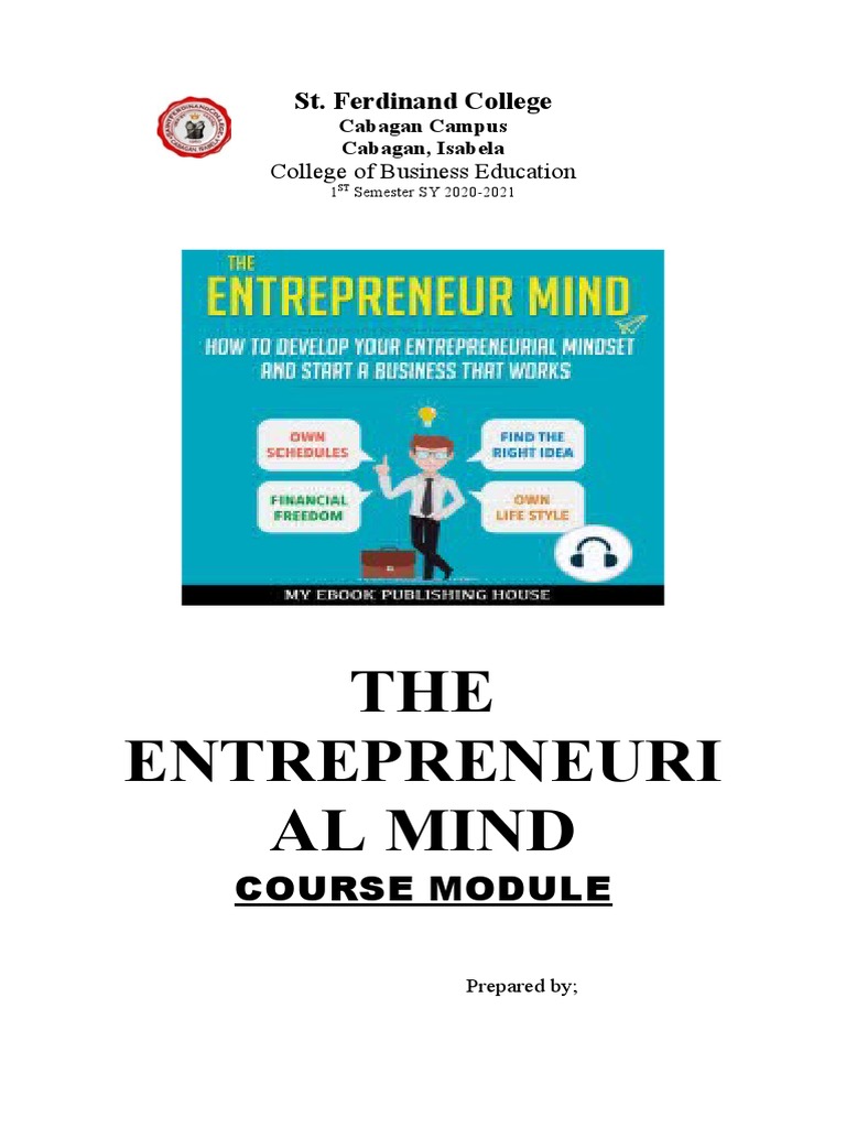 THE Entrepreneuri Al Mind: Course Module | PDF | Entrepreneurship ...