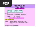 Rumus Pemberian Obat Farmabes Dengan Syring Pump | PDF