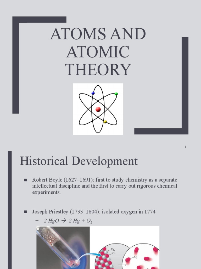 History of Atomic Theory and Structure | PDF | Proton | Atoms