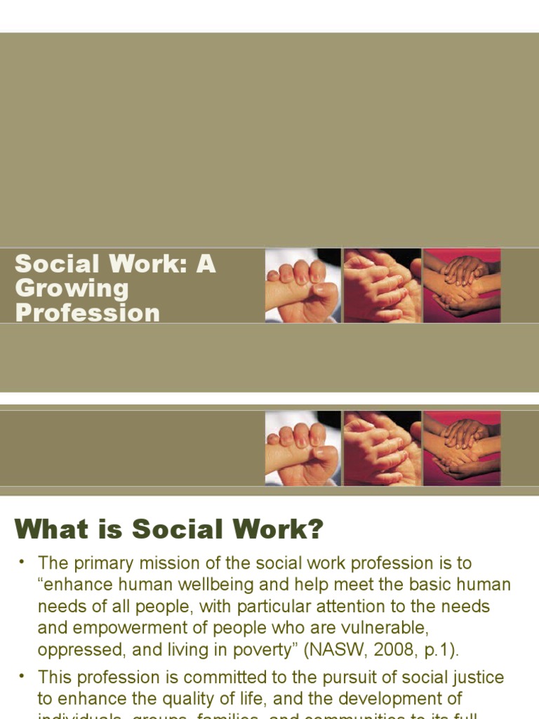 Understanding the Social Work Profession | PDF | Social Work | Mental ...