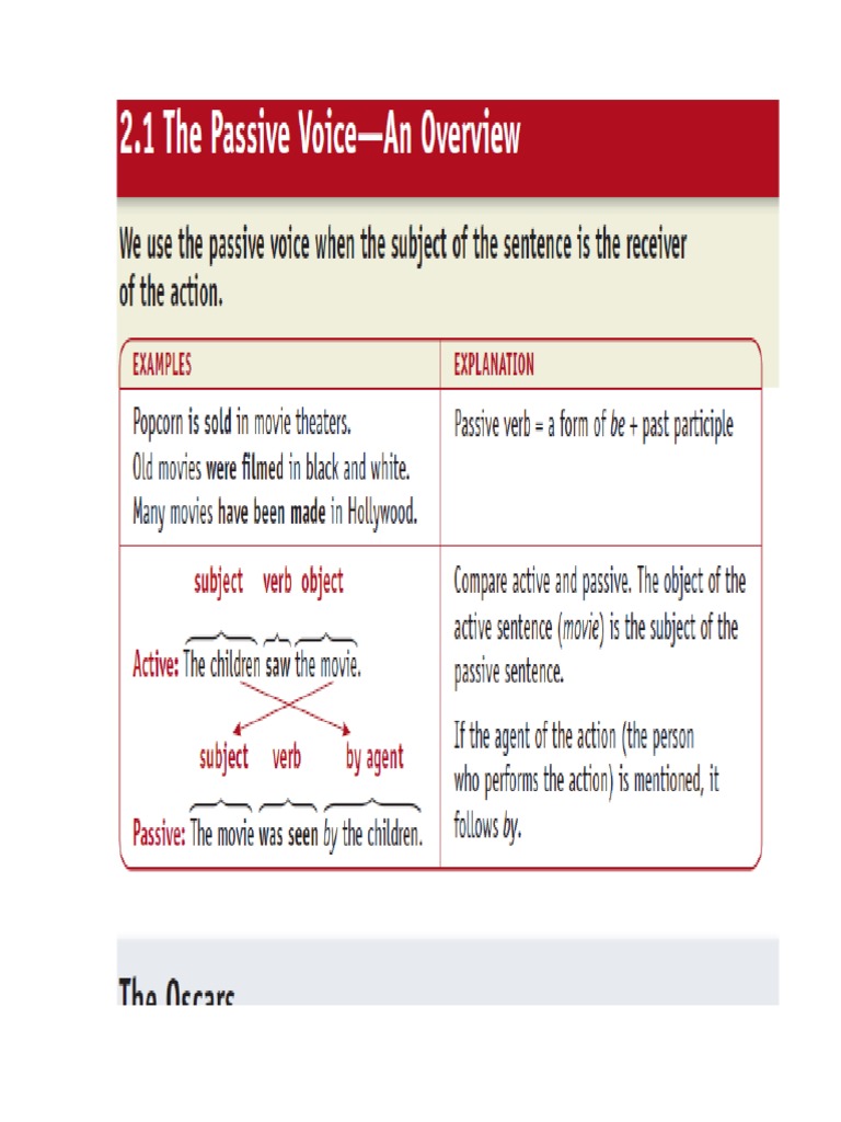 Material Review Active - Passive Voice | PDF