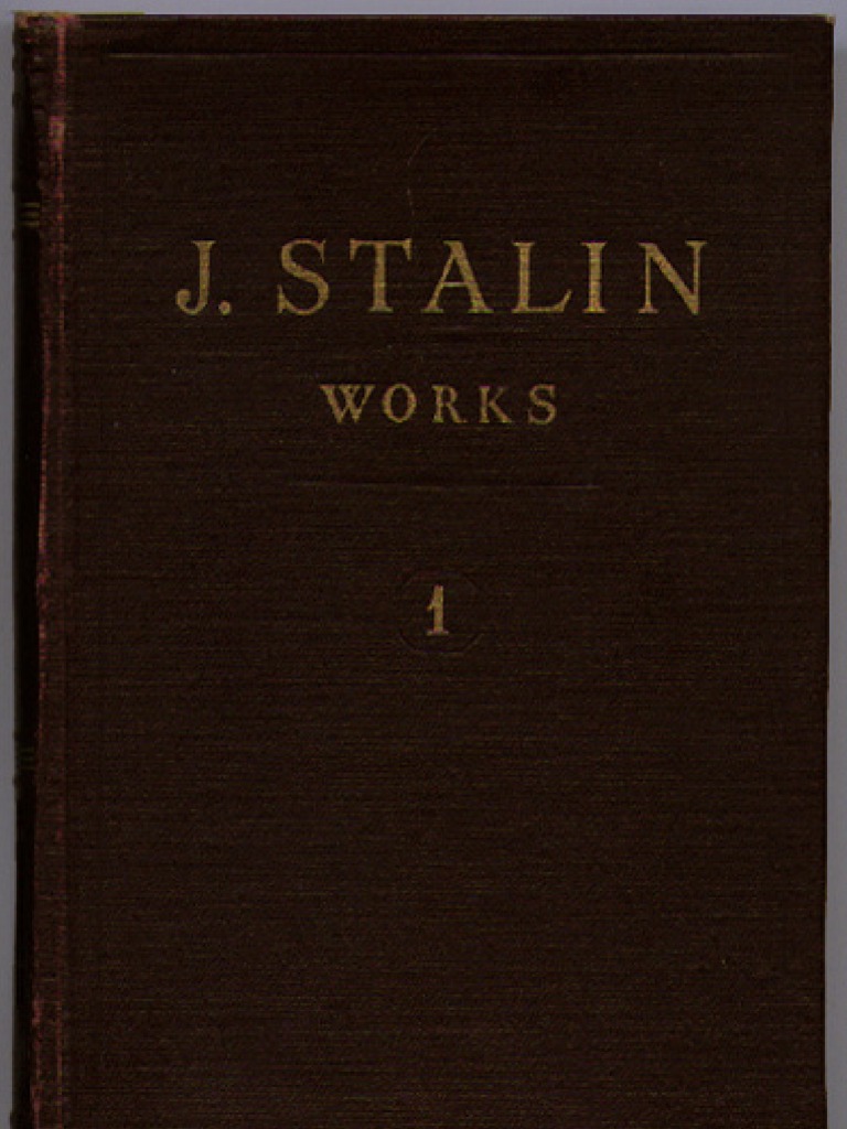 Stalin Collected Works 1 | PDF