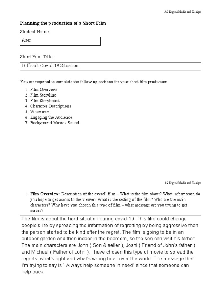 Storyline and Storyboard Template V2 | PDF | Voice Over