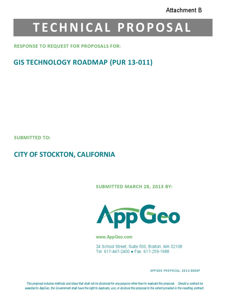 Technical Proposal: Gis Technology Roadmap (Pur 13-011) | PDF | Arc Gis ...
