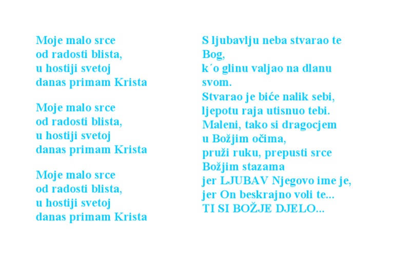 Moje Malo Srce | PDF