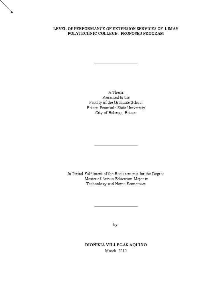 Thesis Sample | PDF | System | Community