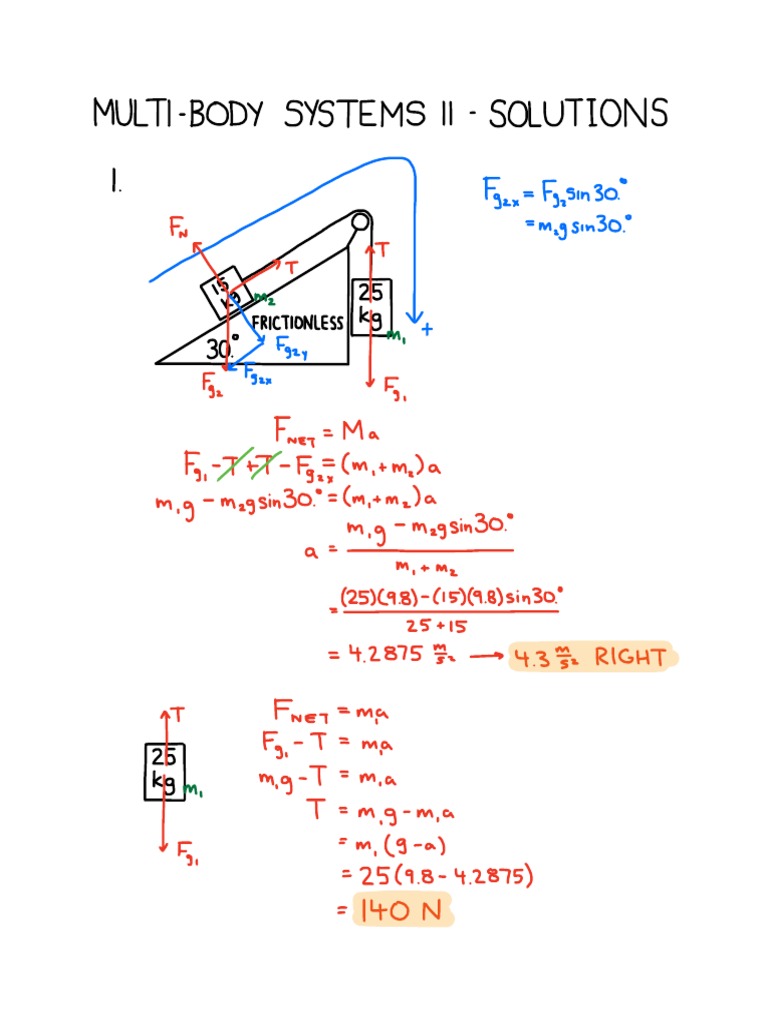 Multi Body Systems II Solutions | PDF
