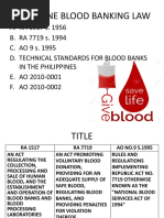 Ra 7719 | PDF | Blood Donation | Blood Transfusion
