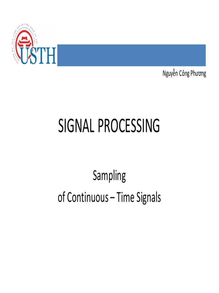 Lec6 PDF | PDF | Sampling (Signal Processing) | Analog To Digital Converter