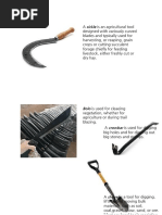 Farm Tools in Agricultural Crop Production | PDF | Manure | Agriculture