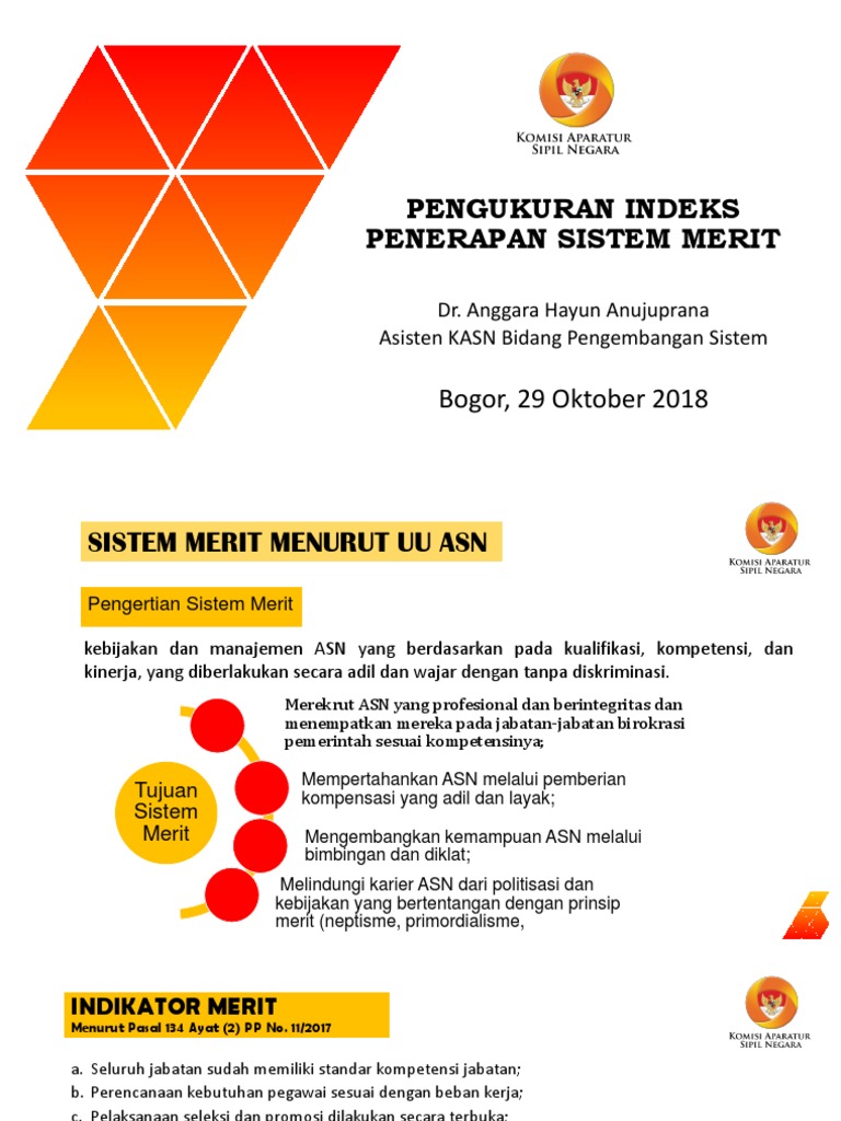 2pengukuran Indeks Penerapan Sistem Merit - KASN | PDF