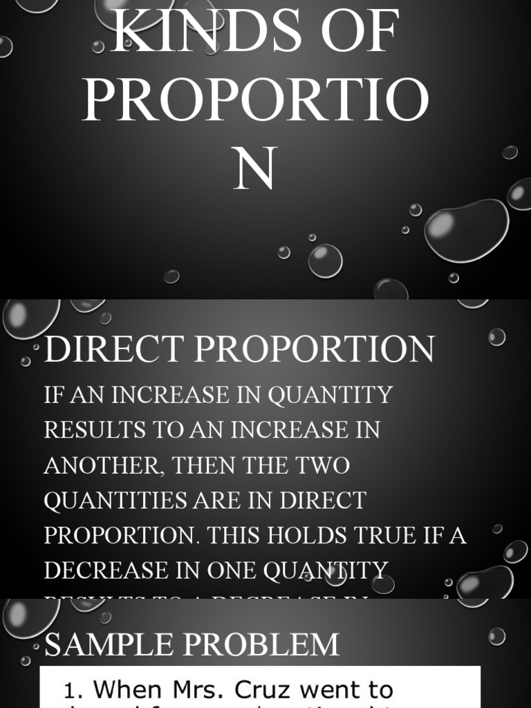 Types of Proportion Explained | PDF