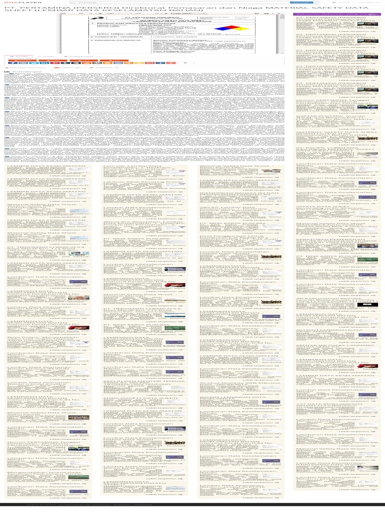 MSDS Pertamina Dex (Solar Dex) PDF | PDF
