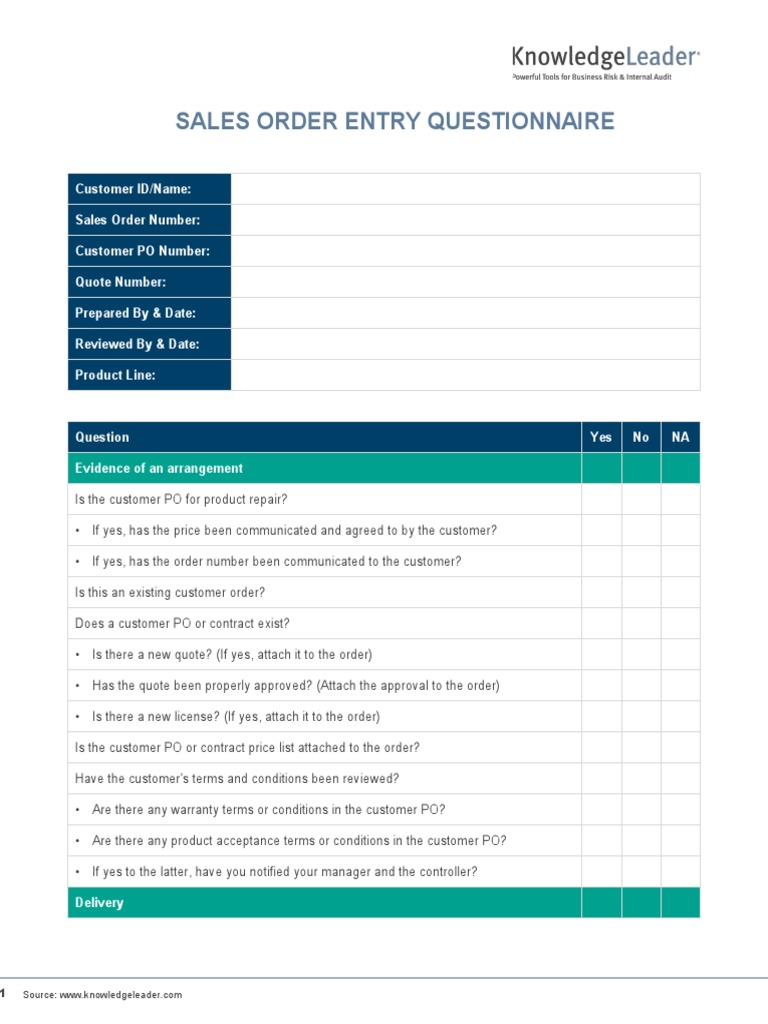 Sales Order Entry Checklist | PDF | Dangerous Goods | Credit Card