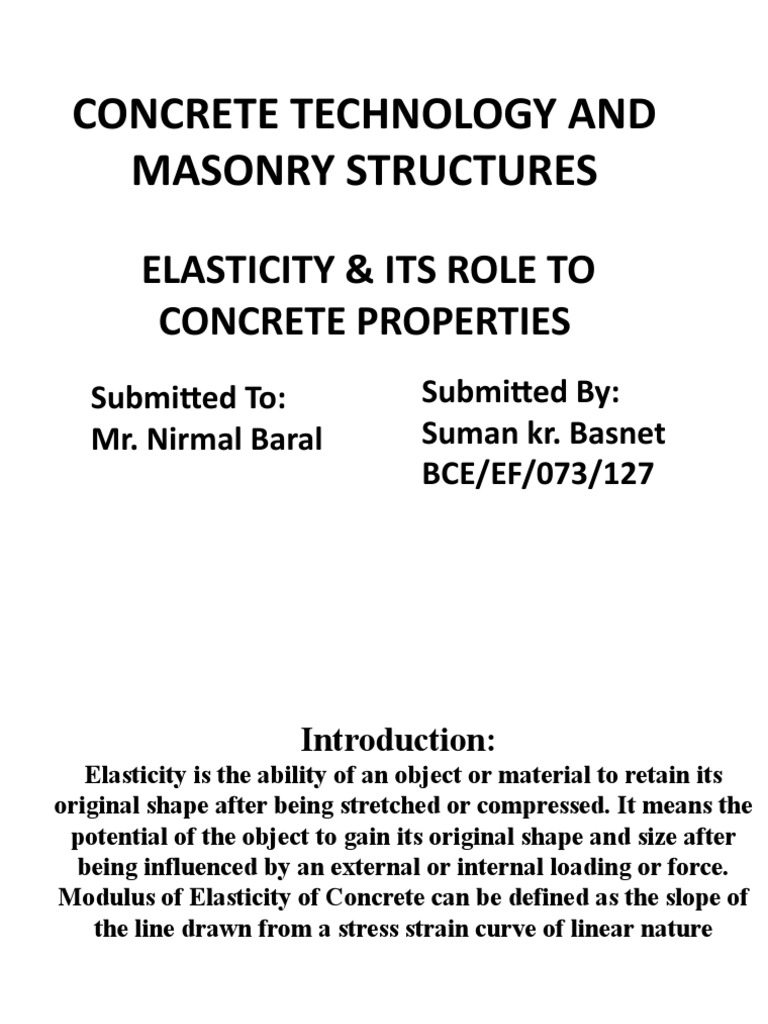 Presentation Suman | PDF | Young's Modulus | Elasticity (Physics)