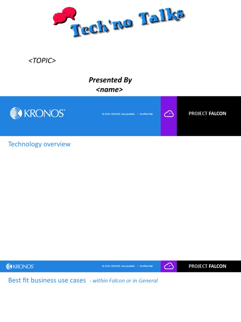 Tech'no Talks Template | PDF