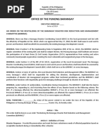 Barangay Executive Order Nos. 0060 2023 BDRRM Committee | PDF ...