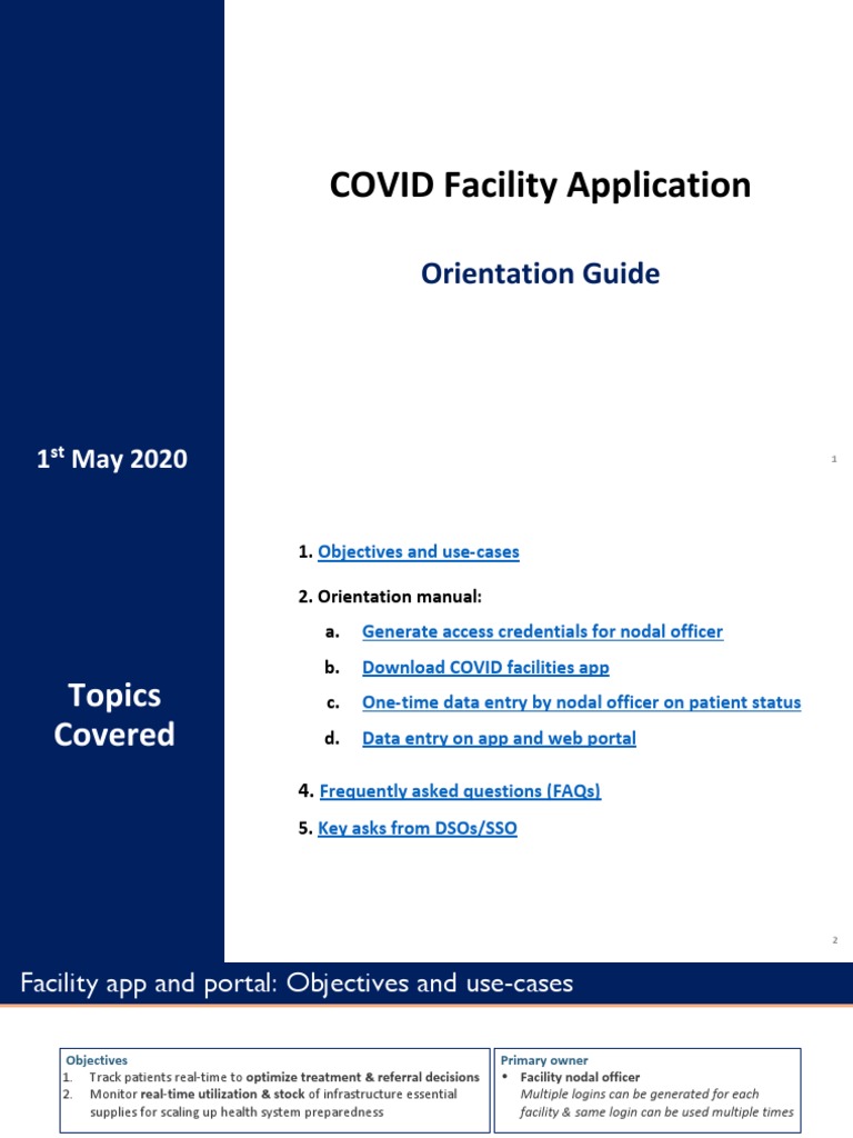 Facility App User Manual | PDF | Mobile App | User (Computing)