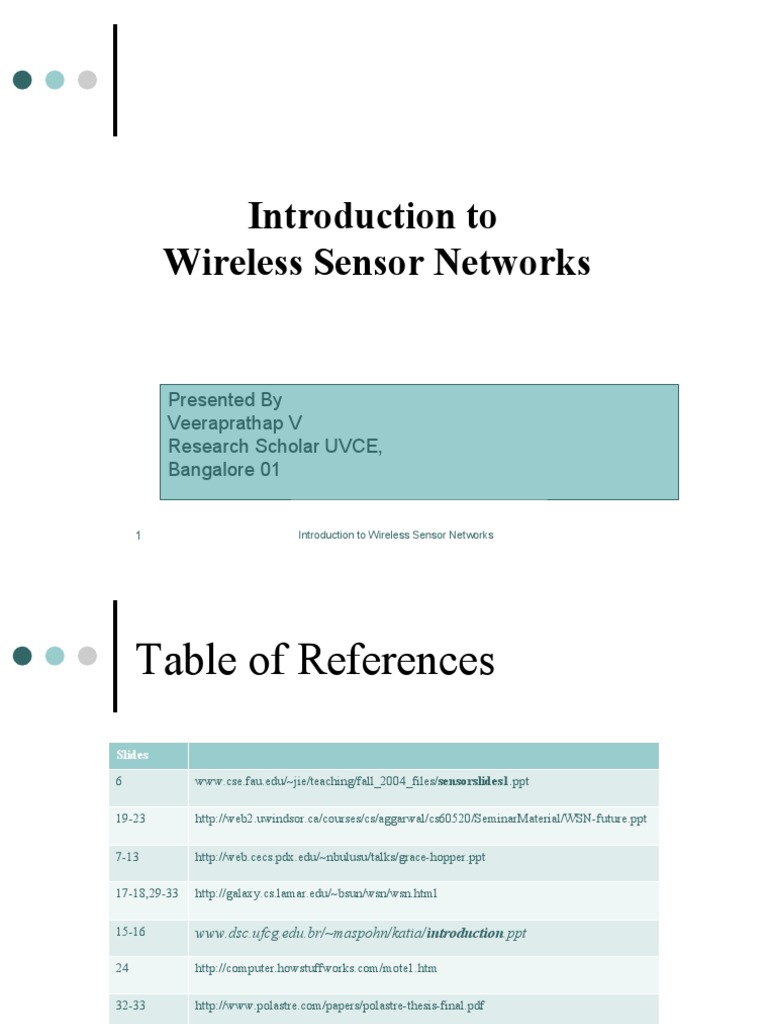 Introduction To Wireless Sensor Networks: Presented by Veeraprathap V ...