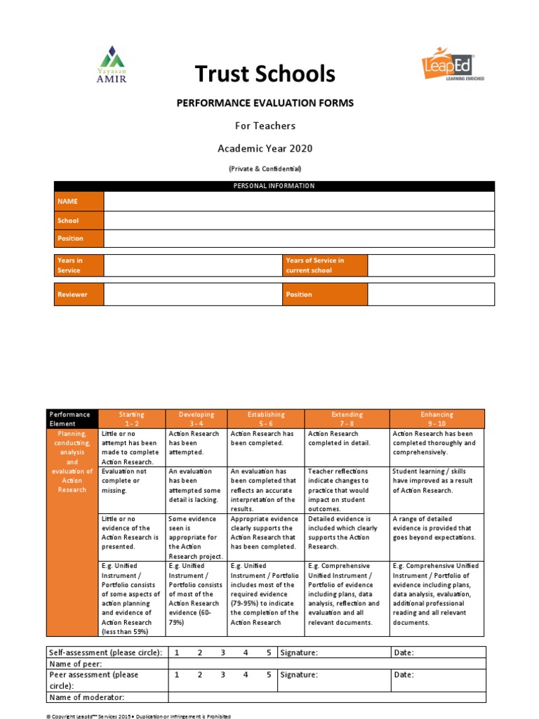 (EN) Teacher PMS Booklet 2020 | PDF | Evaluation | Behavior Modification