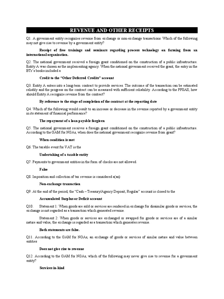 Module 4 Part 2 Quiz | PDF | Revenue | Receipt