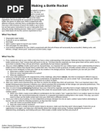 Bottle Rocket Experiment Guide | PDF | Rocket | Rocket Engine