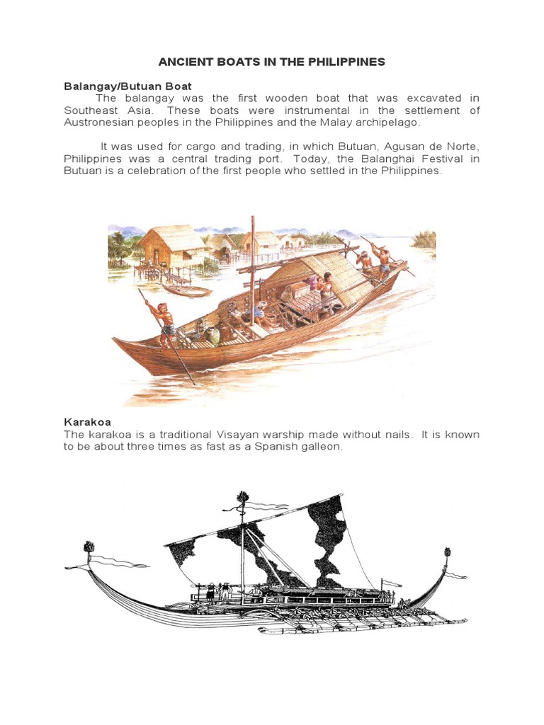 Ancient Boats in The Philippines | PDF