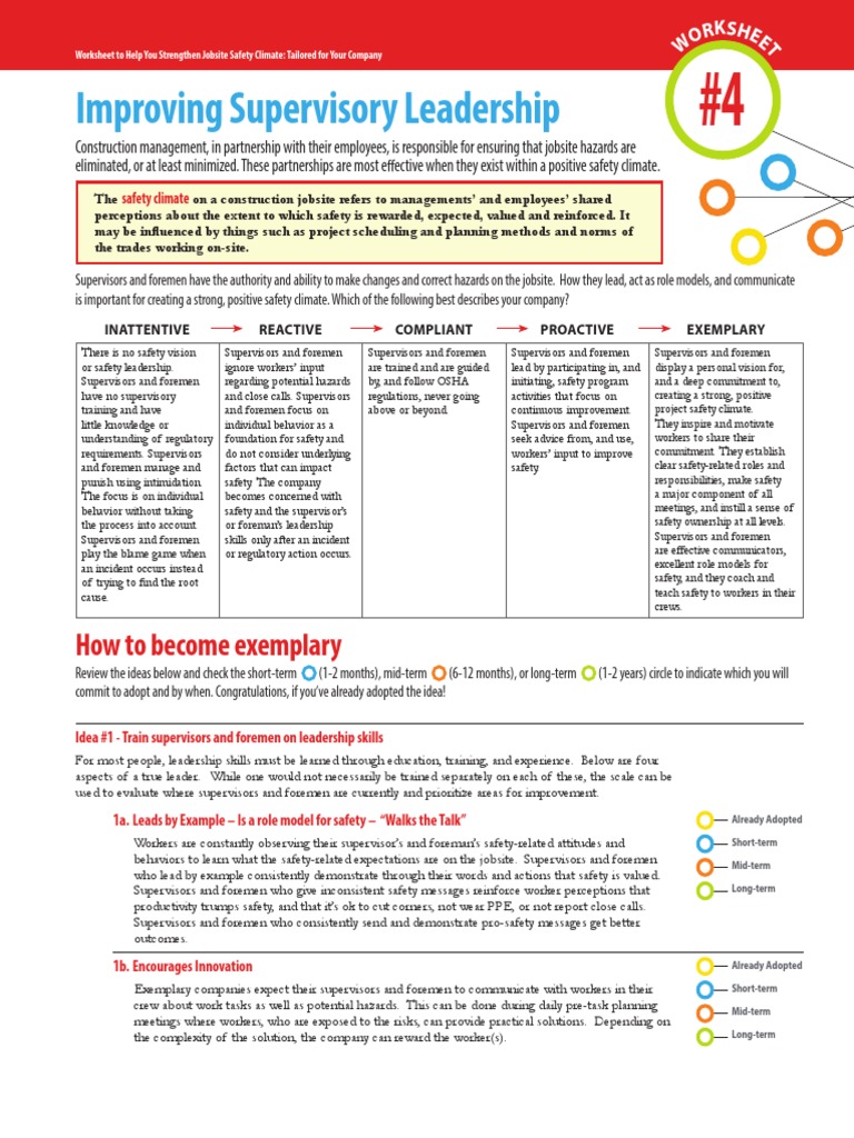 Improving Supervisory Leadership: How To Become Exemplary | PDF ...