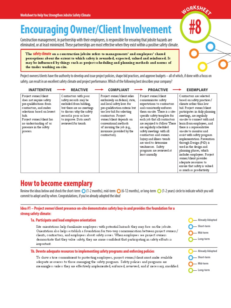 Encouraging Owner/Client Involvement: How To Become Exemplary ...