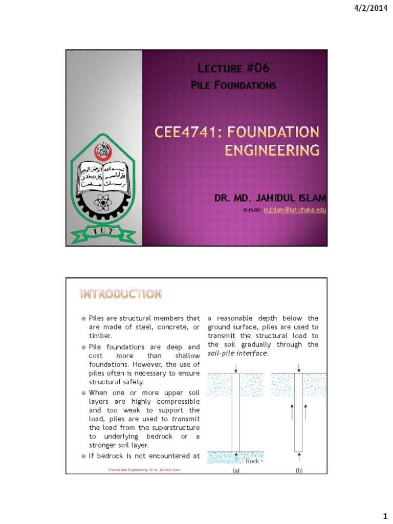 Deep Foundations | PDF | Deep Foundation | Foundation (Engineering)