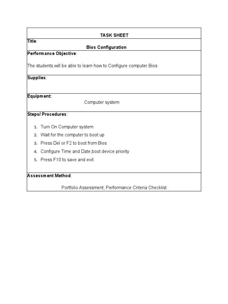 TASK SHEET - Assignment | PDF