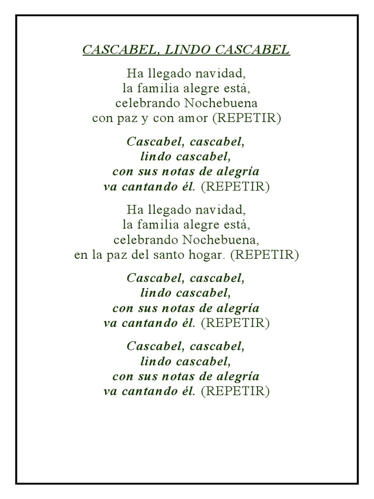 CASCABEL, Letra | PDF