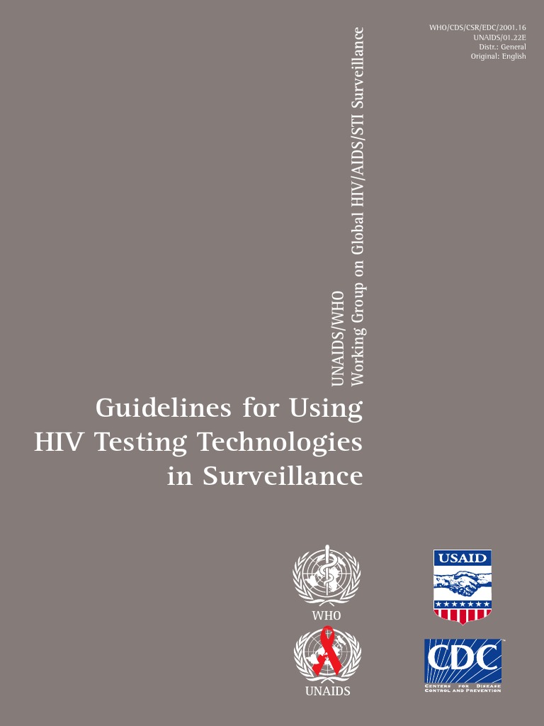 Guidelines For Using HIV Testing Technologies in Surveillance | PDF ...
